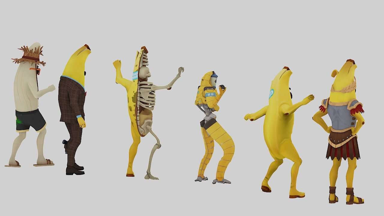 All Peely Skins - 3D Model by davedtaylor