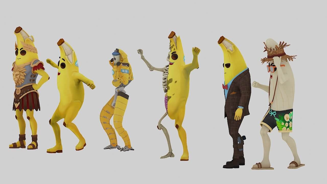 All Peely Skins - 3D Model by davedtaylor