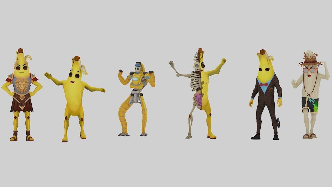 All Peely Skins - 3D Model by davedtaylor