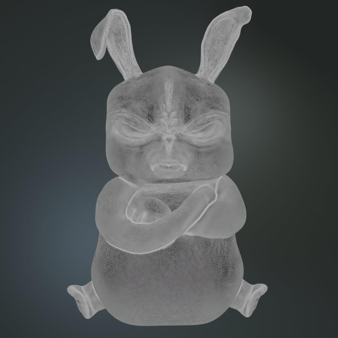 Angry Rabbit - 3D Model by davedtaylor