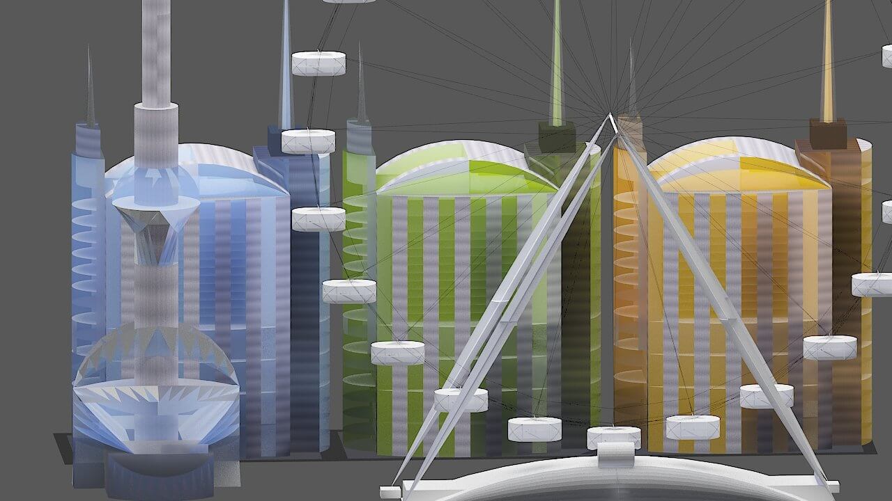 Architecture Buildings - 3D Model by davedtaylor