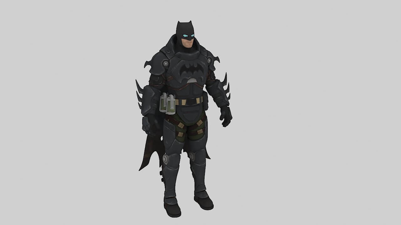 Armored Batman Zero - 3D Model by davedtaylor