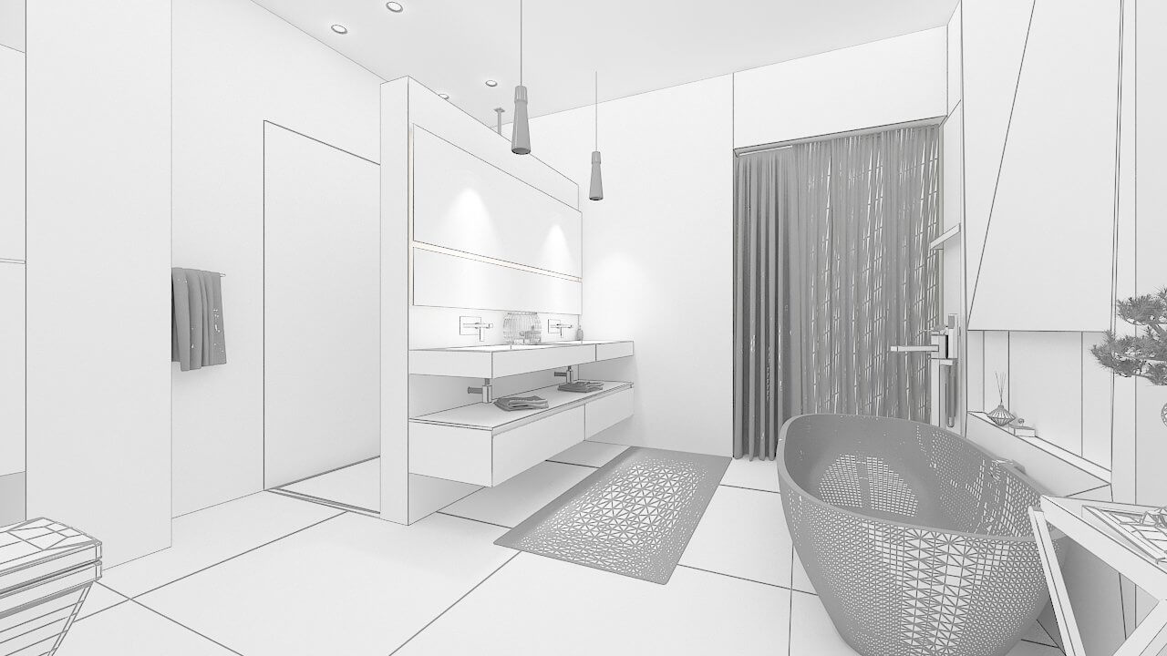 Bathroom - 3D Model by davedtaylor