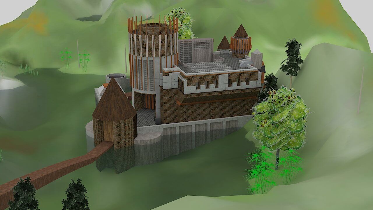 Castle - 3D Model by davedtaylor