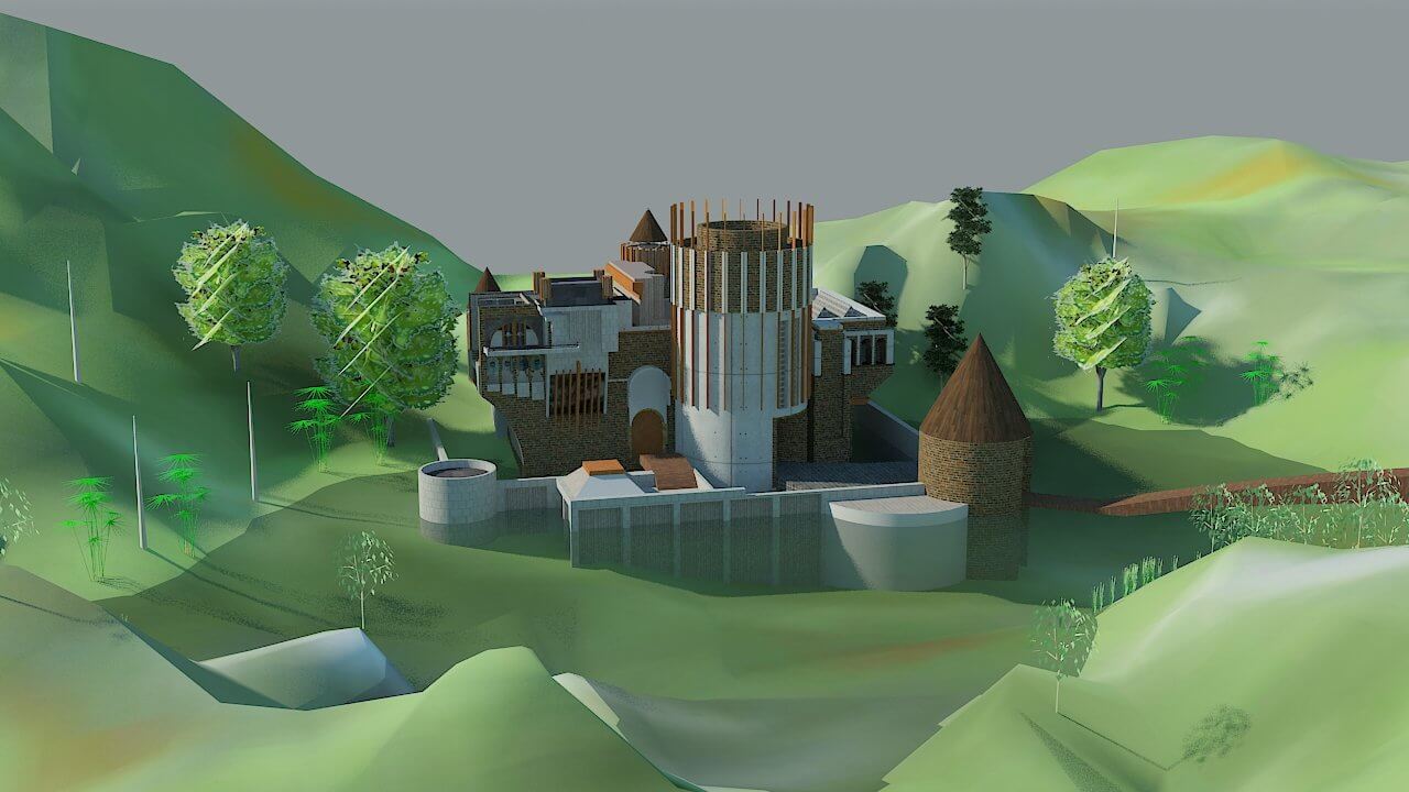 Castle - 3D Model by davedtaylor