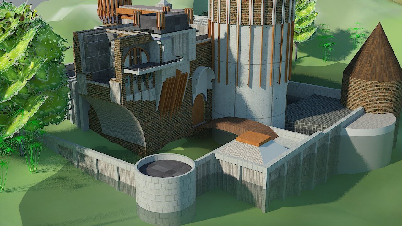 Castle - 3D Model by davedtaylor