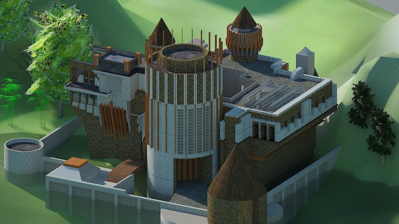 Castle - 3D Model by davedtaylor