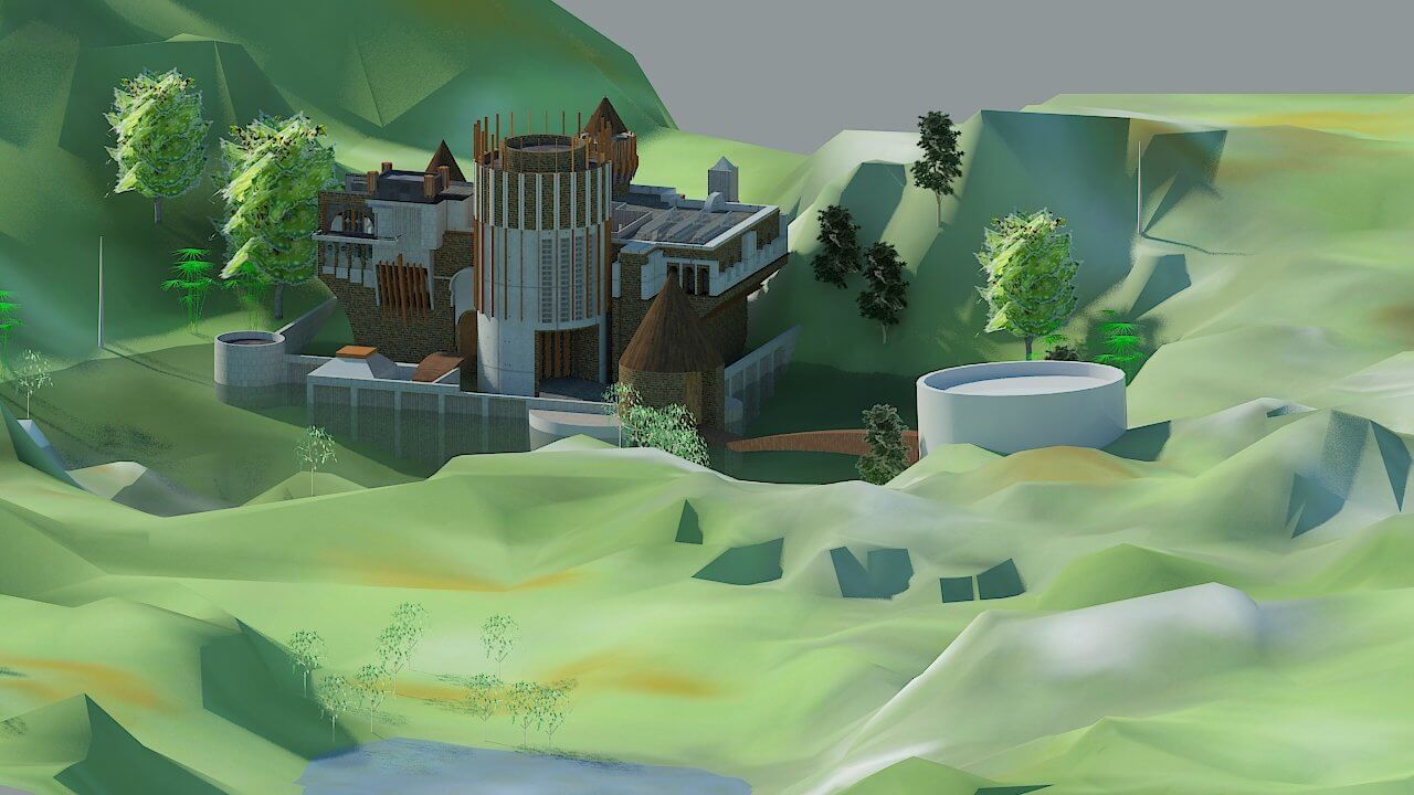 Castle - 3D Model by davedtaylor