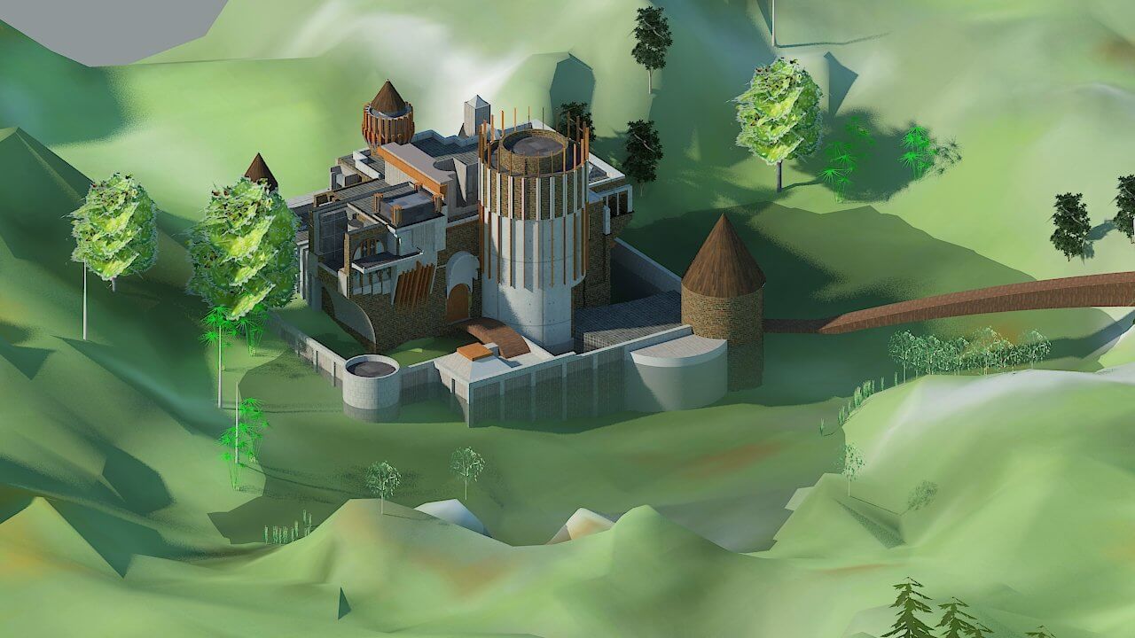 Castle - 3D Model by davedtaylor