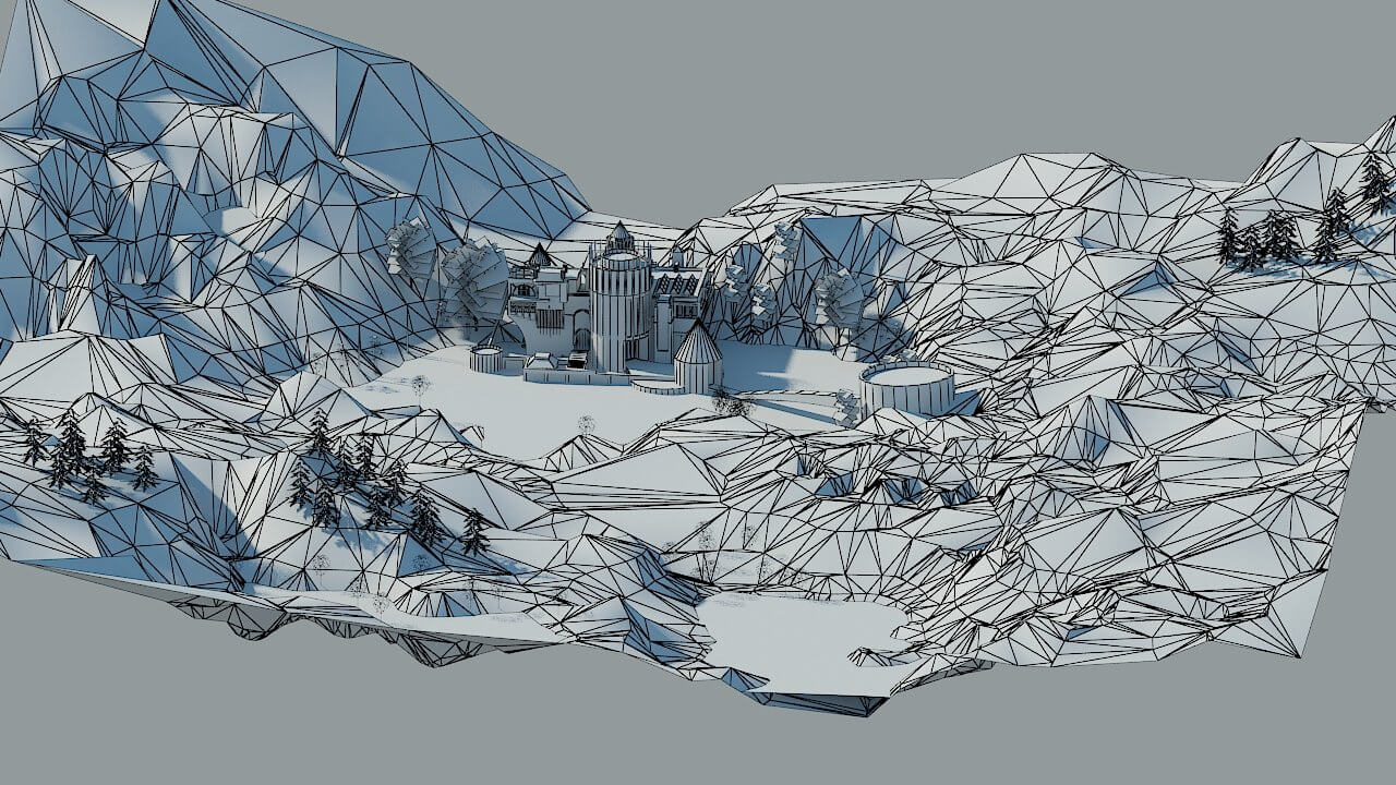 Castle - 3D Model by davedtaylor