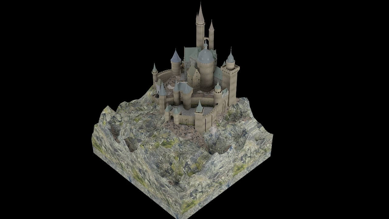 Castle - 3D Model by davedtaylor