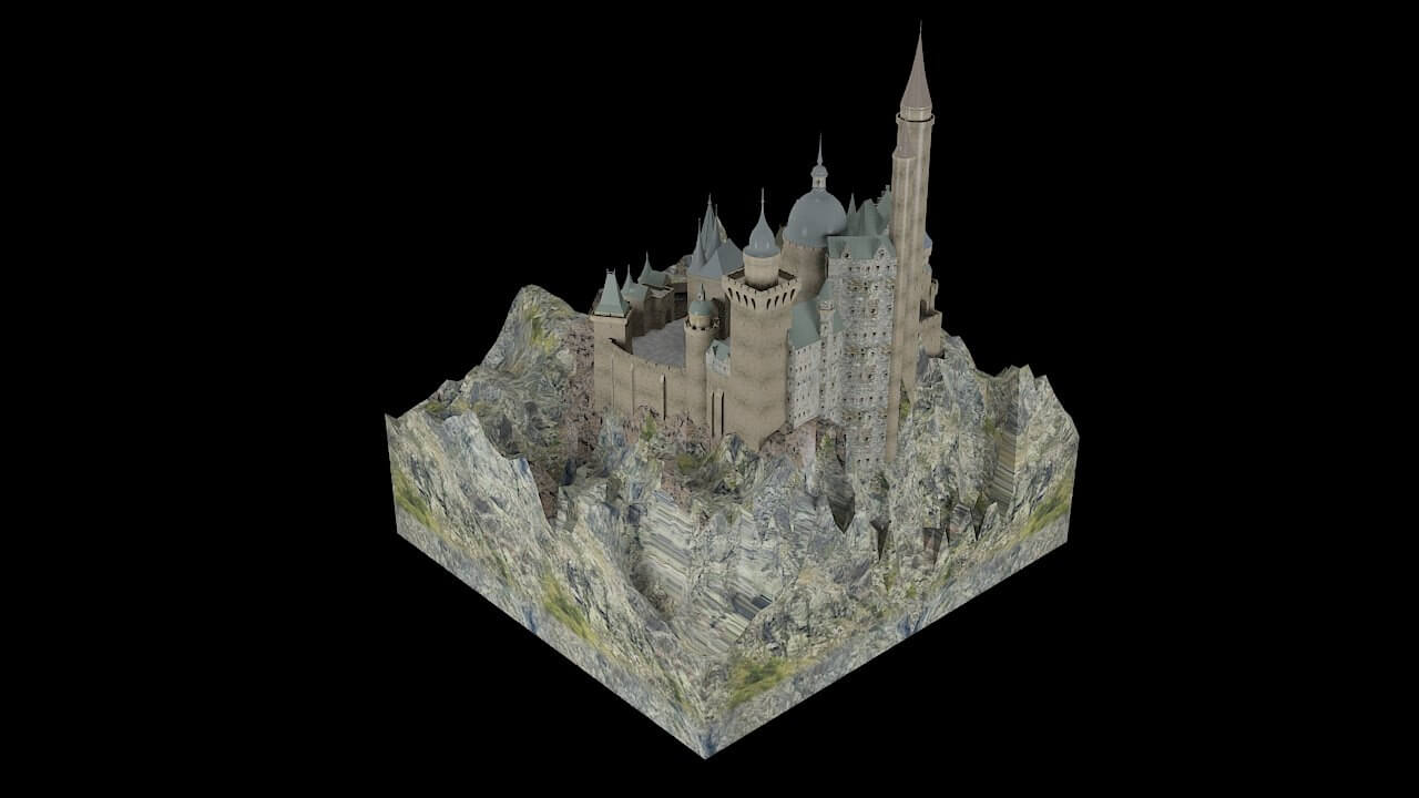 Castle - 3D Model by davedtaylor