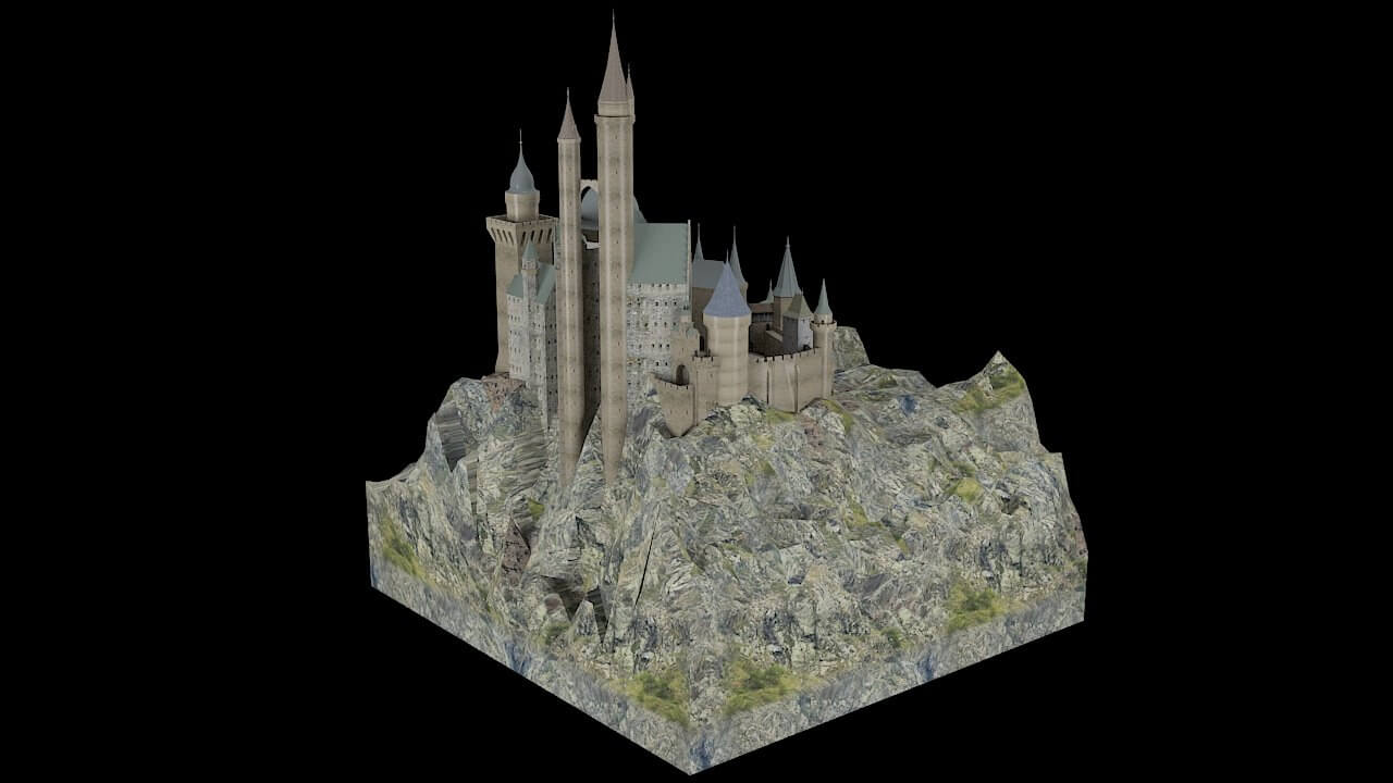 Castle - 3D Model by davedtaylor