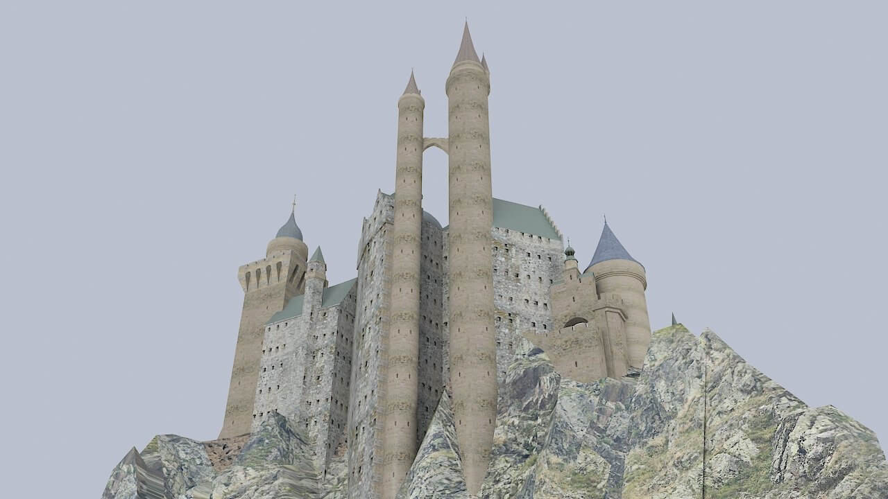 Castle - 3D Model by davedtaylor