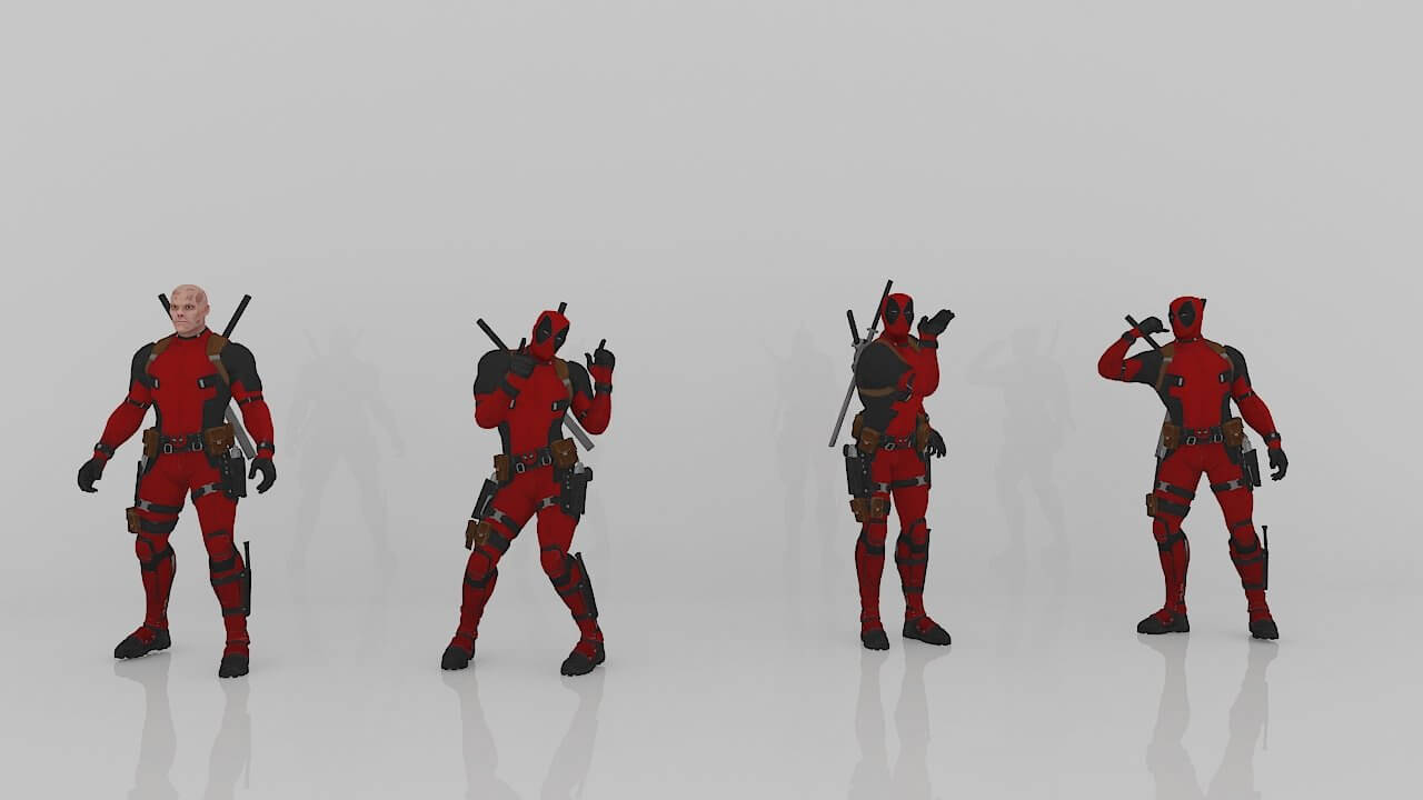 Deadpool - 3D Model by davedtaylor