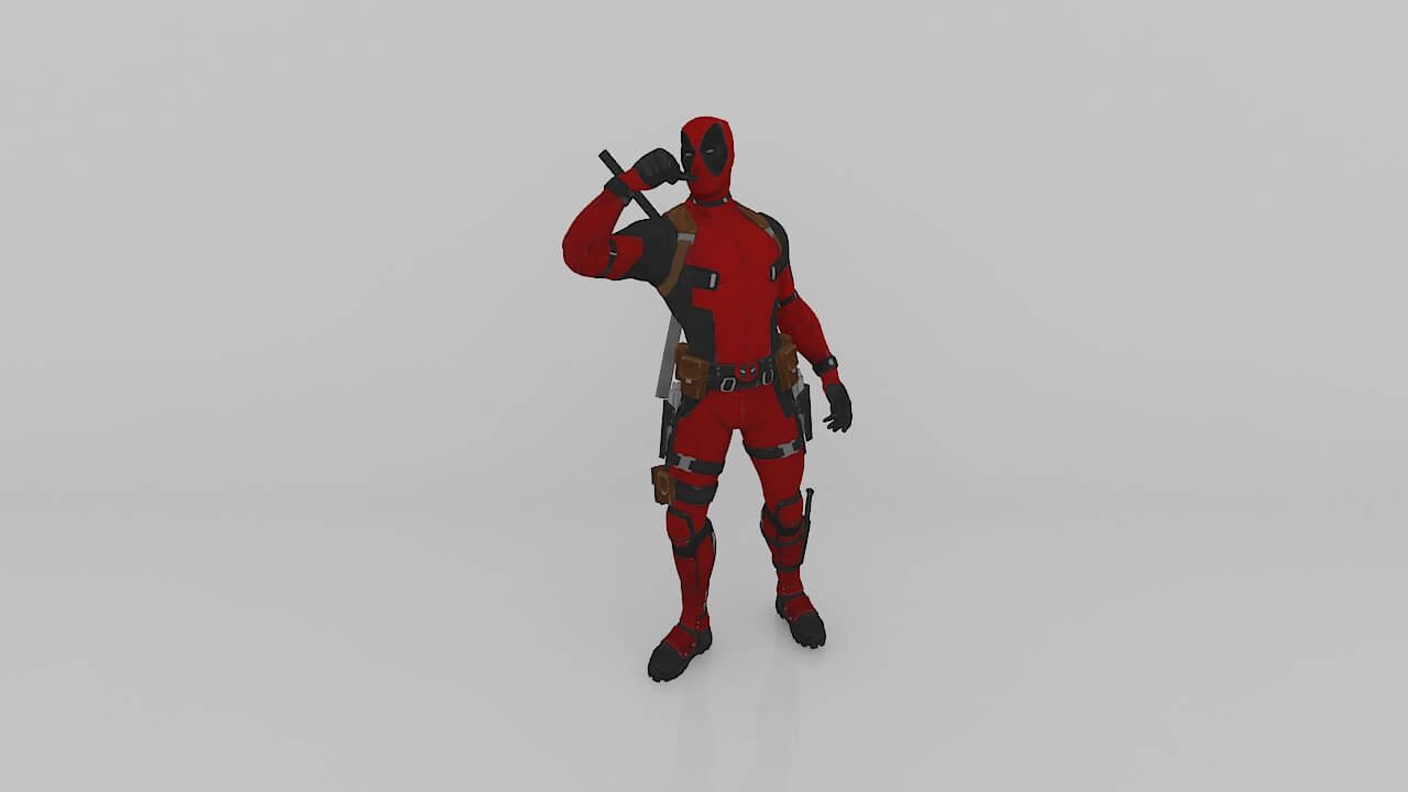 Deadpool - 3D Model by davedtaylor