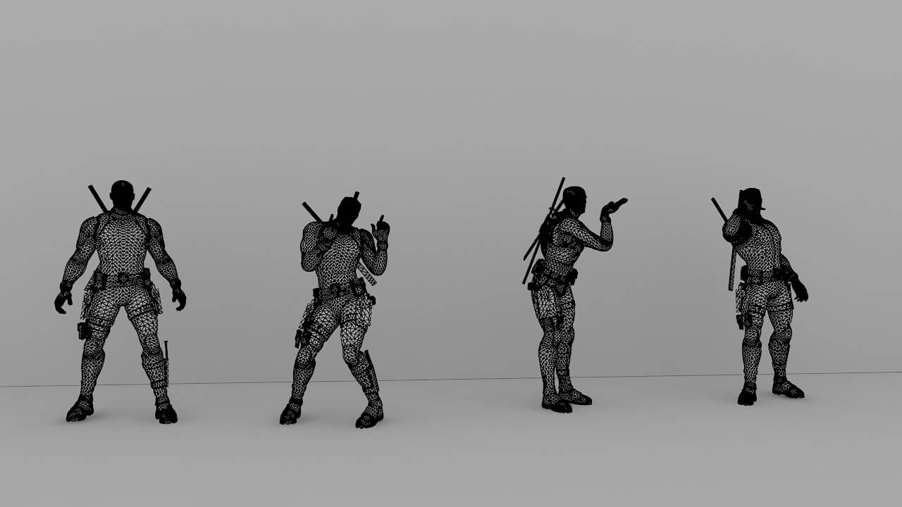 Deadpool - 3D Model by davedtaylor