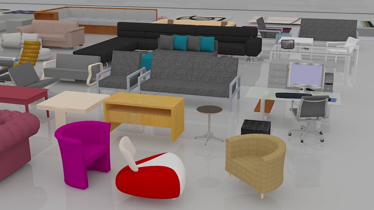 Furniture Interior Design Pack - 3D Model by davedtaylor