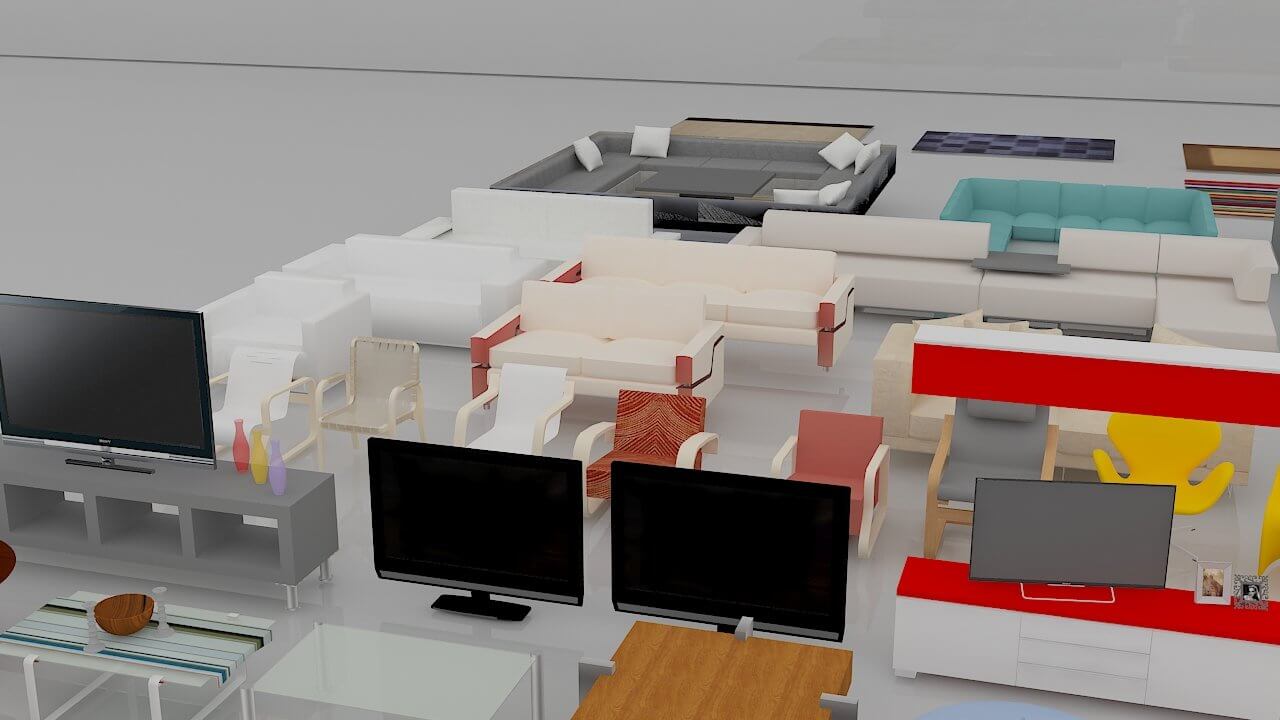 Furniture Interior Design Pack - 3D Model by davedtaylor