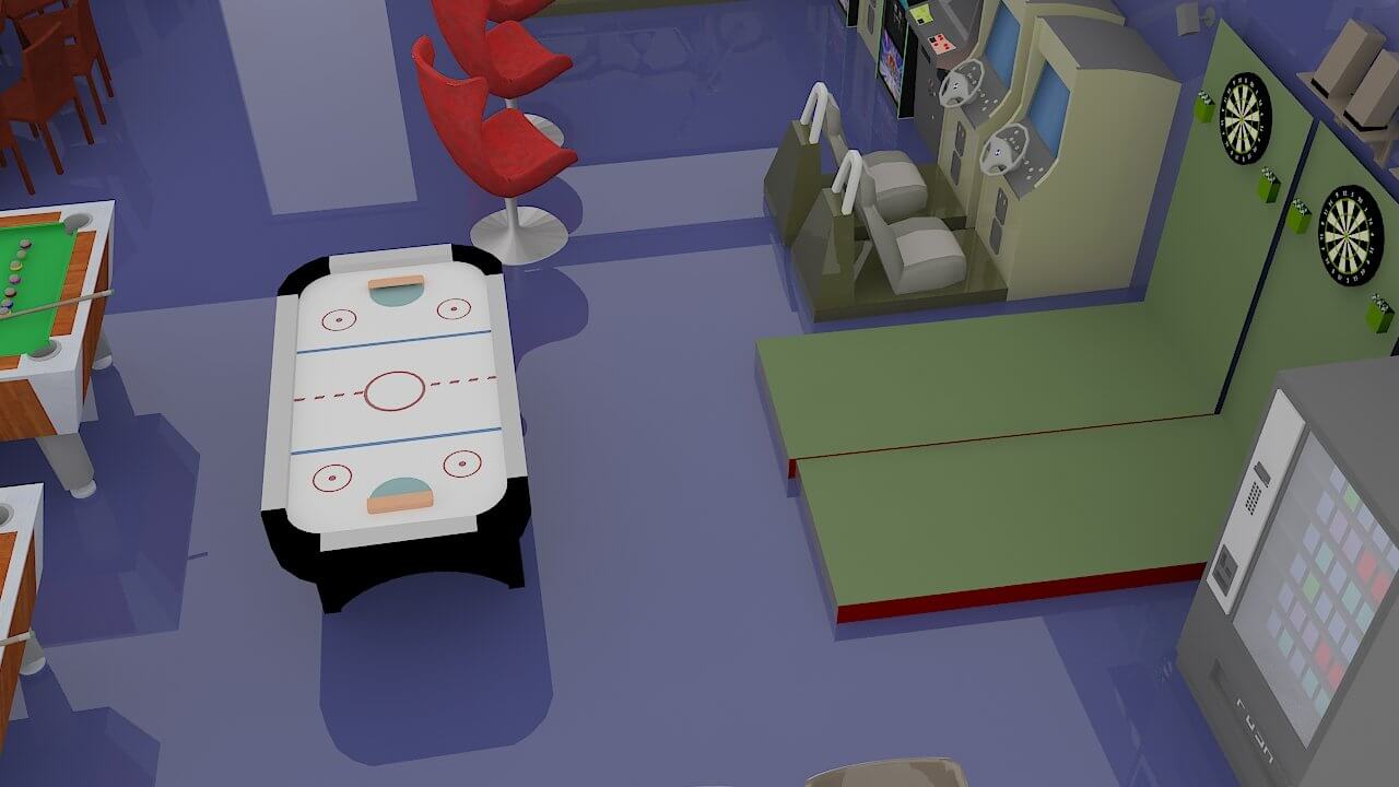 Gaming Room - 3D Model by davedtaylor