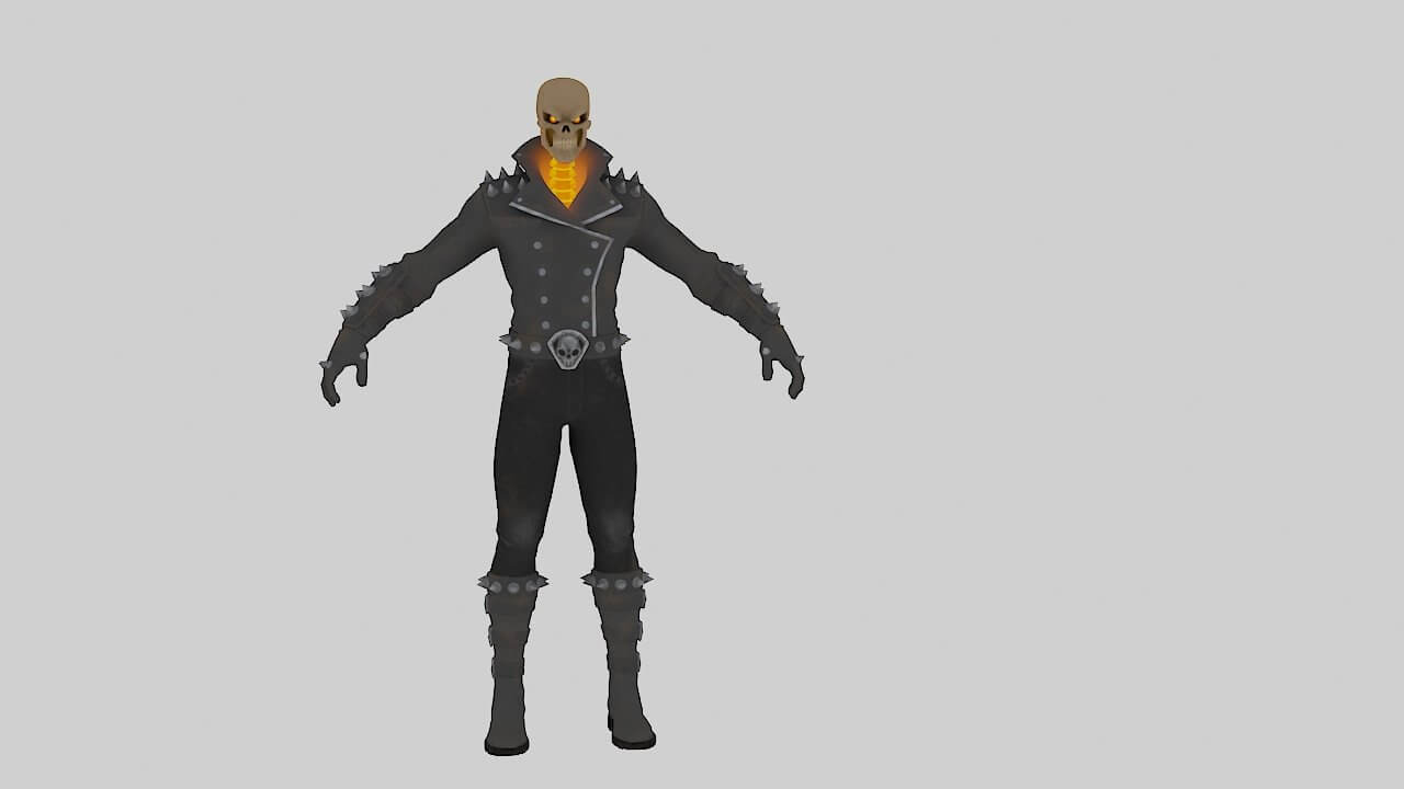 Ghost Rider - 3D Model by davedtaylor
