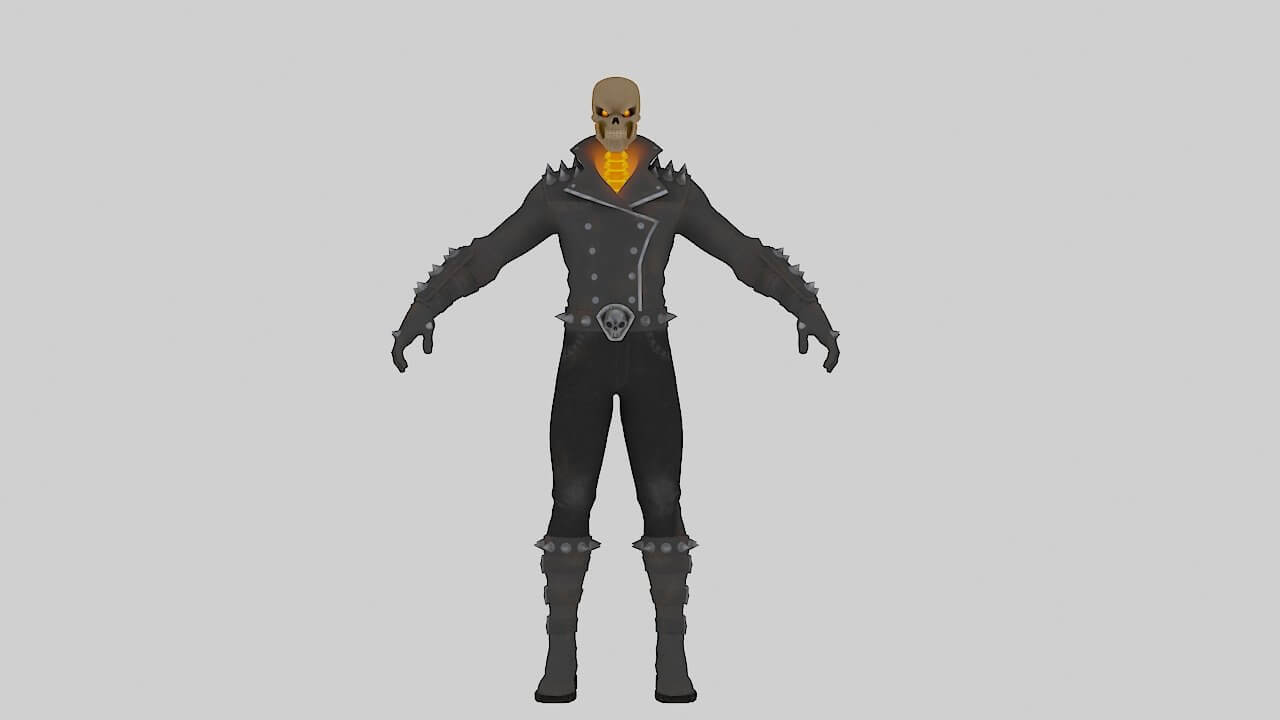 Ghost Rider - 3D Model by davedtaylor
