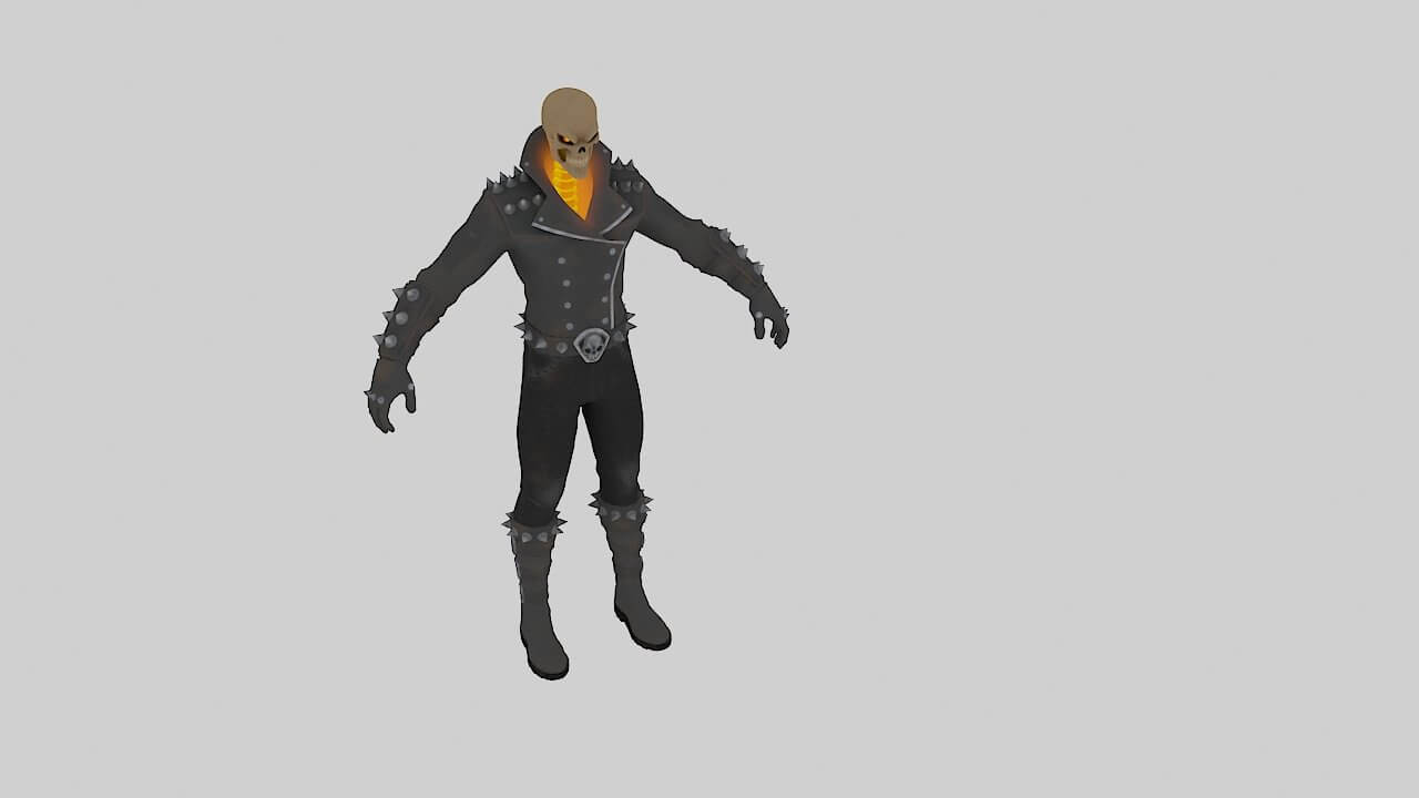 Ghost Rider - 3D Model by davedtaylor