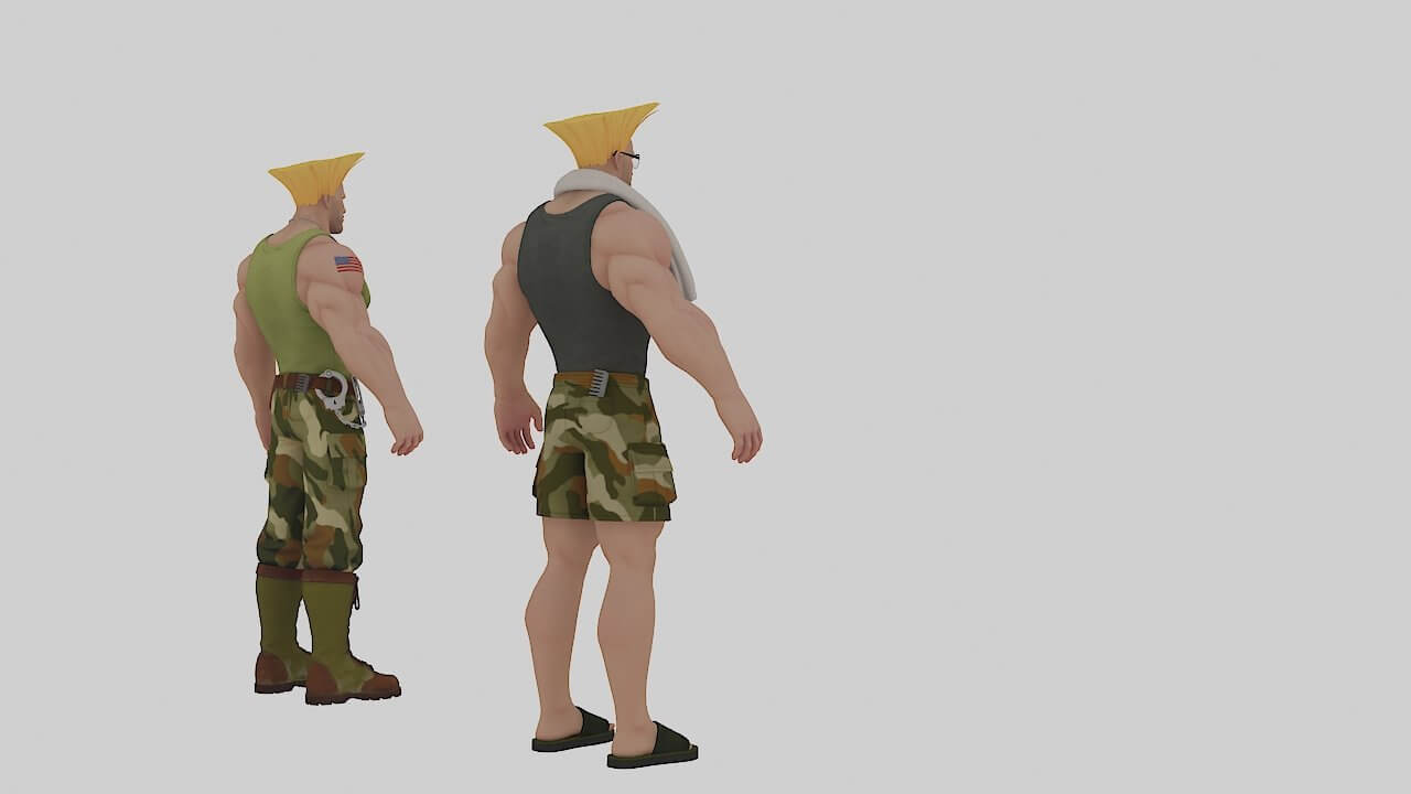 Guile - 3D Model by davedtaylor