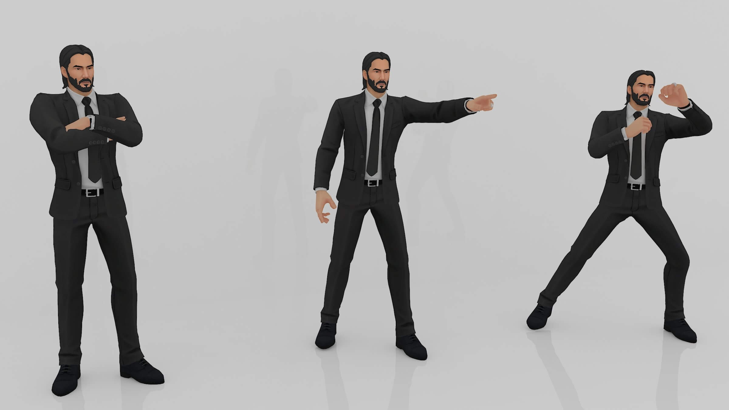 John Wick - 3D Model by davedtaylor