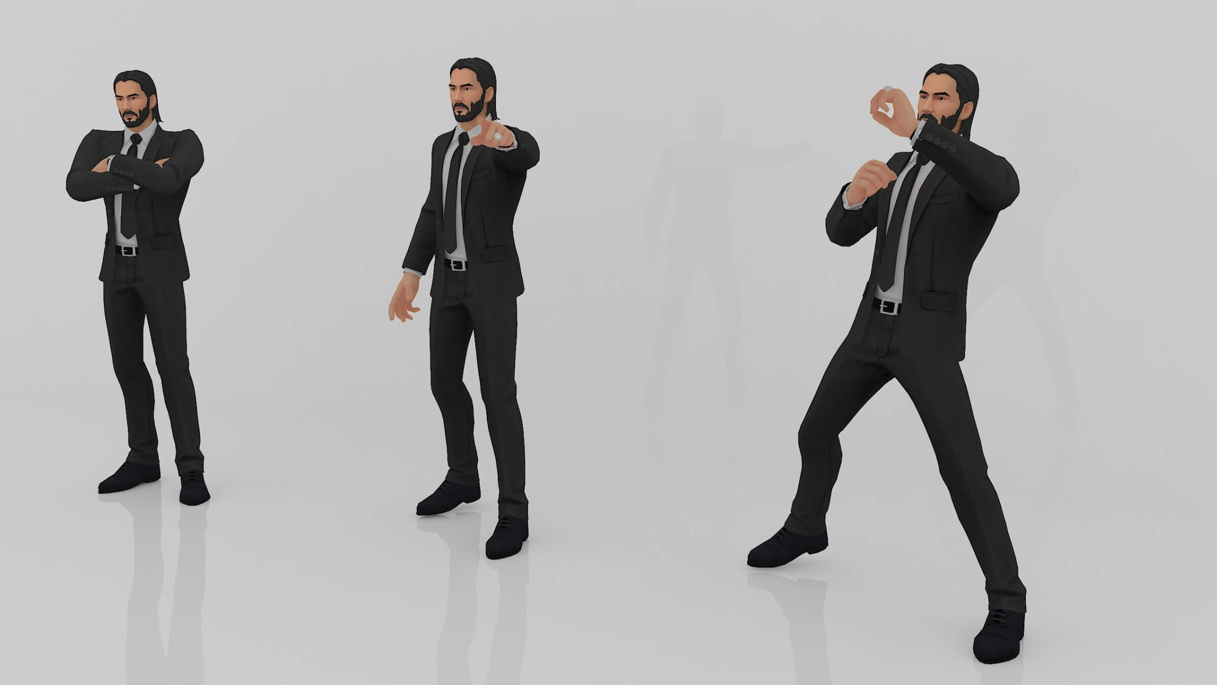 John Wick - 3D Model by davedtaylor