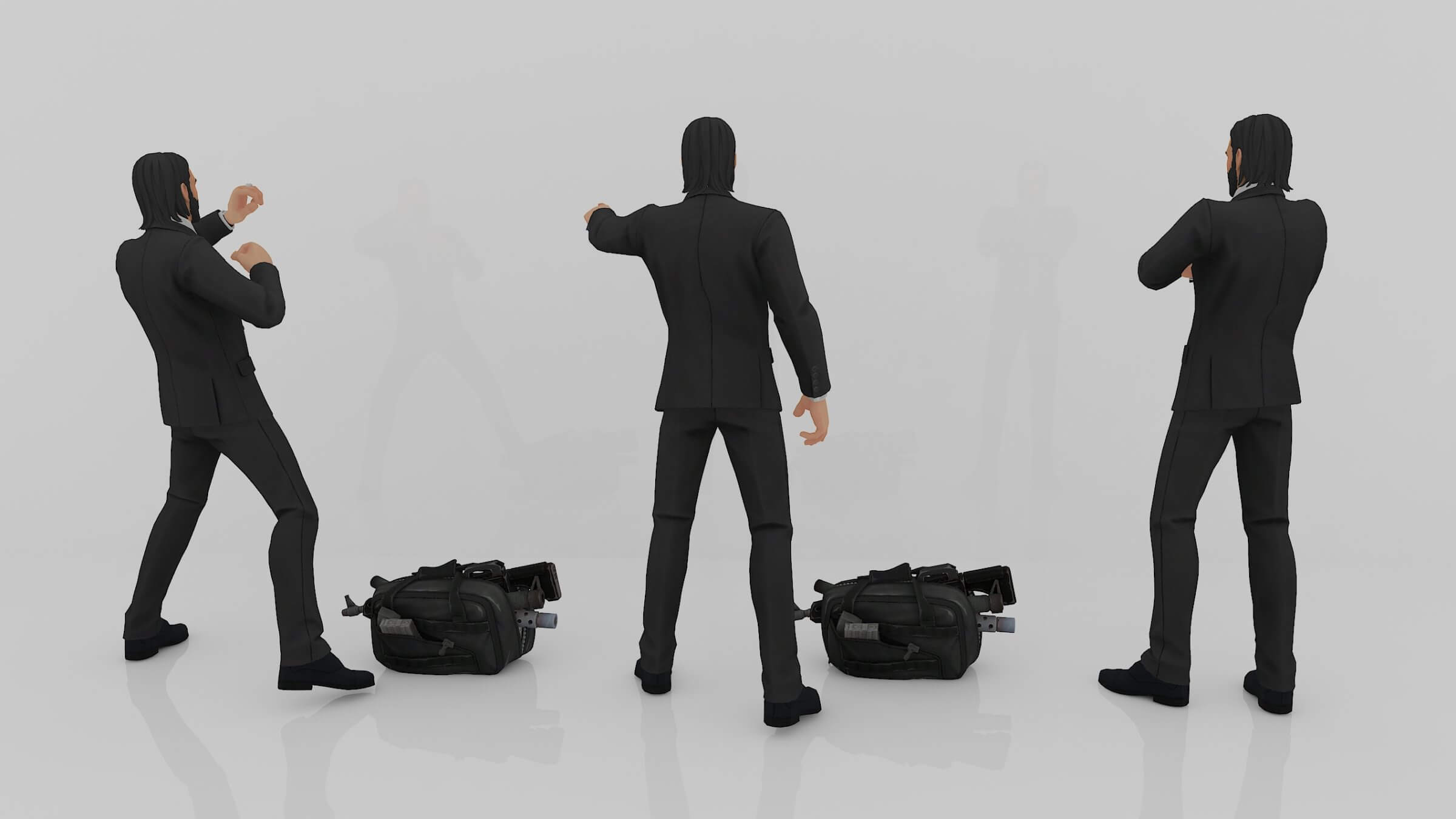 John Wick - 3D Model by davedtaylor