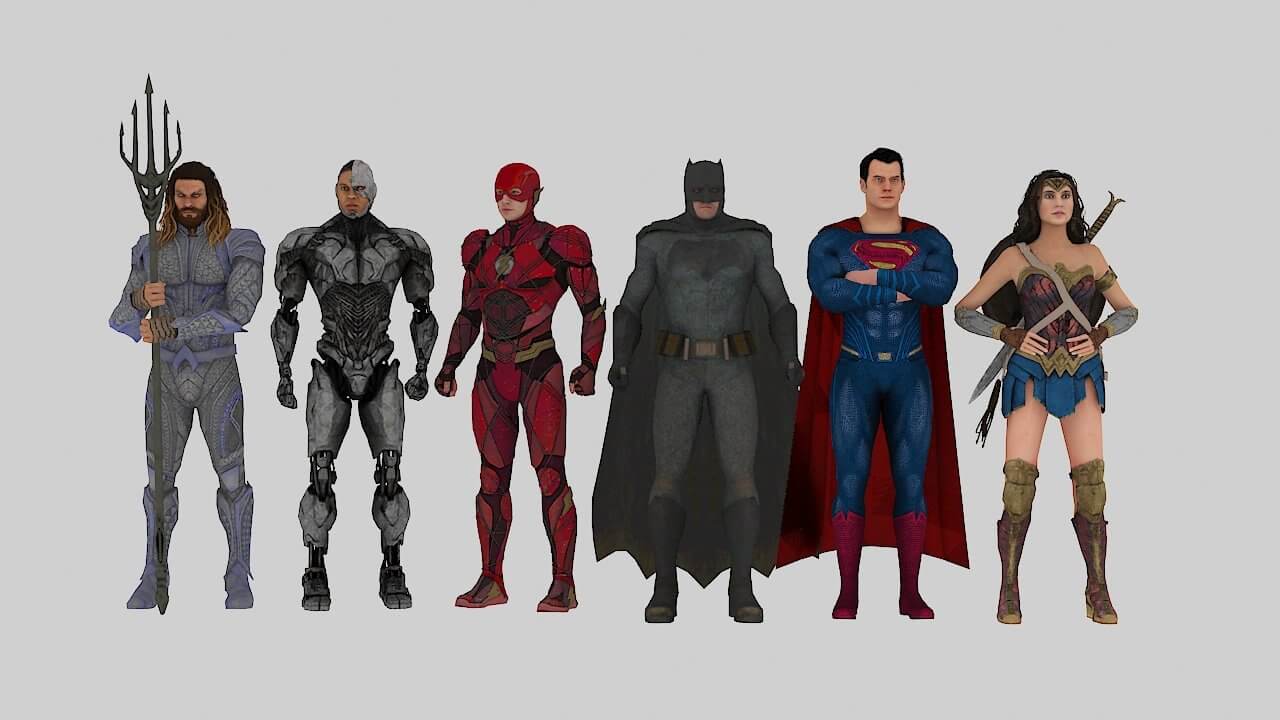 Justice League - 3D Model by davedtaylor