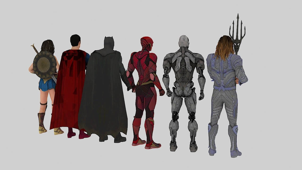 Justice League - 3D Model by davedtaylor