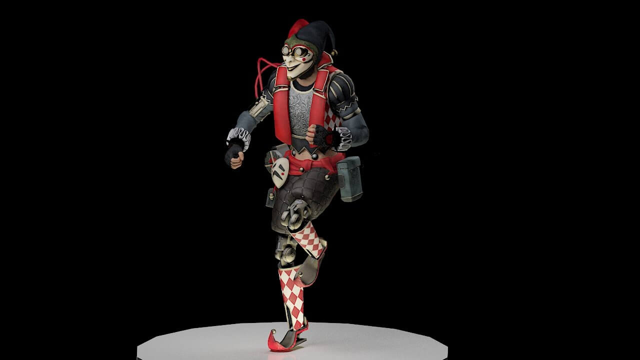 Laughing Fool Octane - 3D Model by davedtaylor