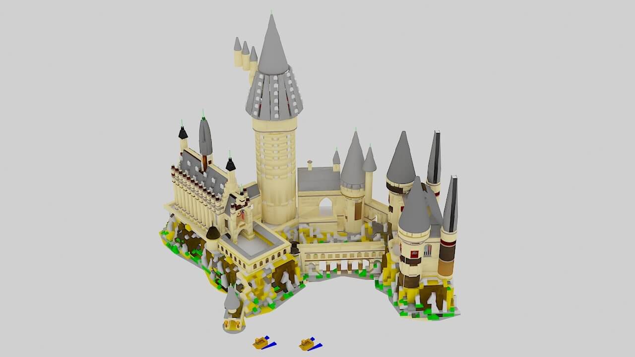 Lego Castle - 3D Model by davedtaylor