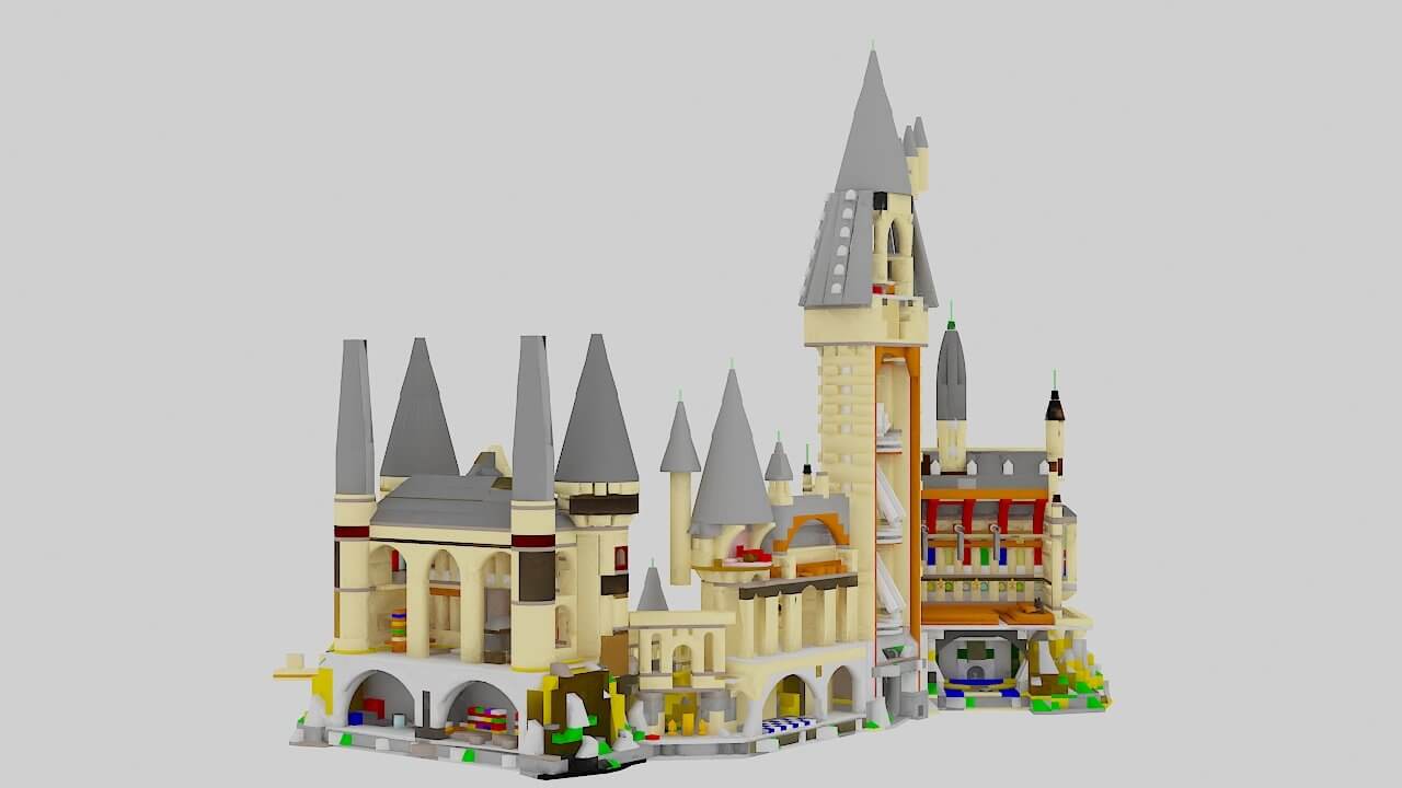 Lego Castle - 3D Model by davedtaylor