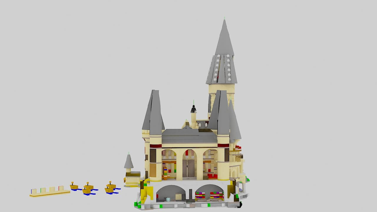 Lego Castle - 3D Model by davedtaylor
