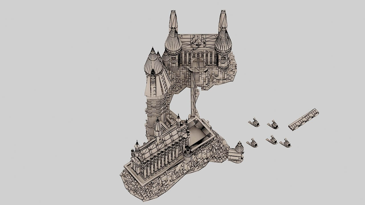 Lego Castle - 3D Model by davedtaylor