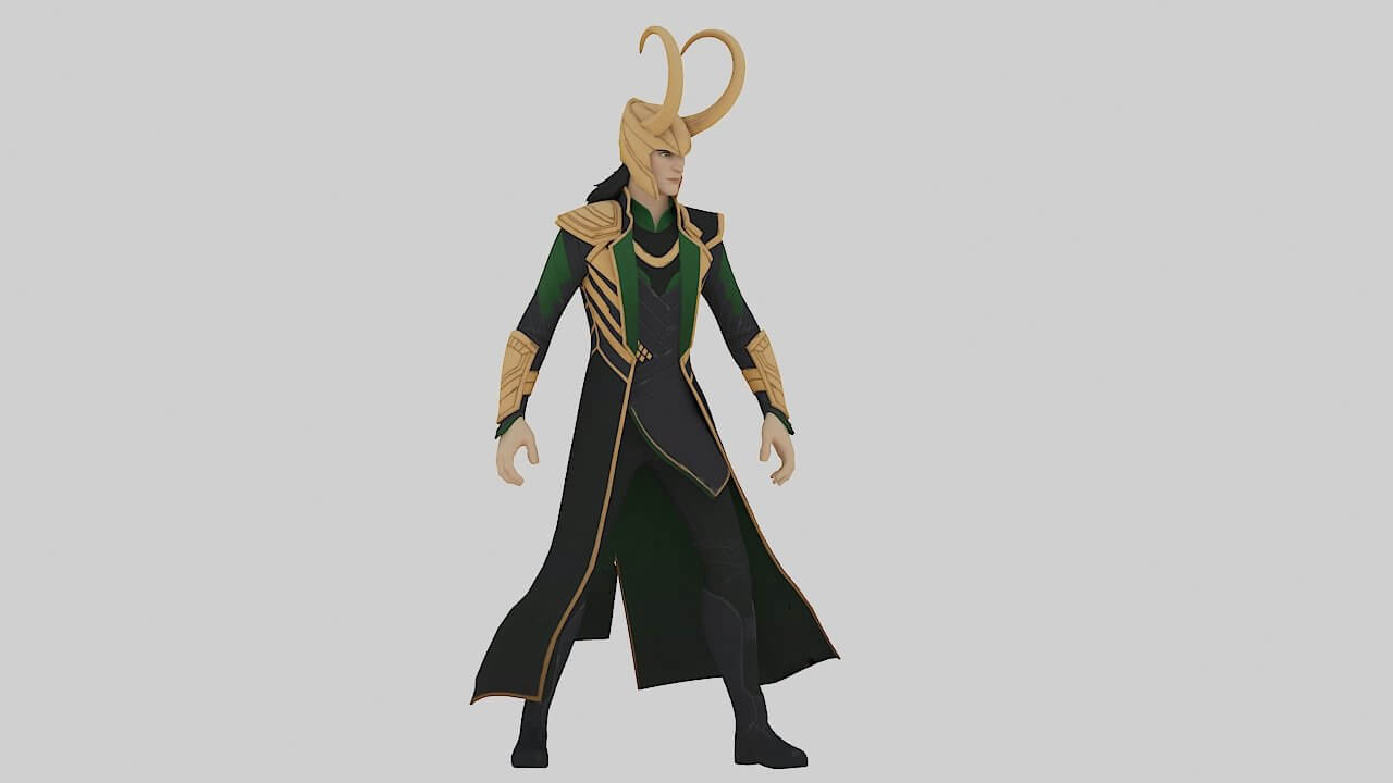 Loki Full Body Drawing