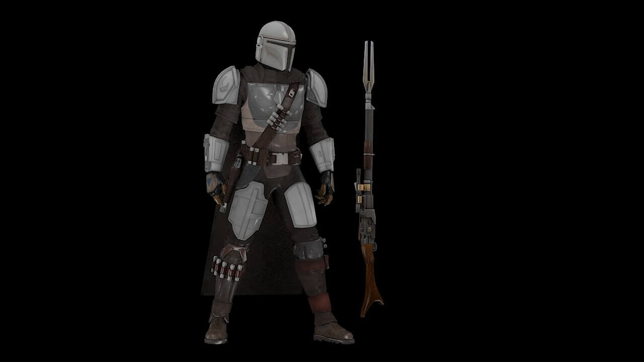 Mandalorian - 3D Model by davedtaylor
