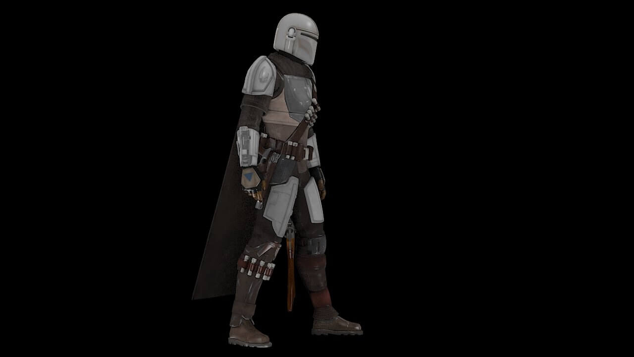 Mandalorian - 3D Model by davedtaylor