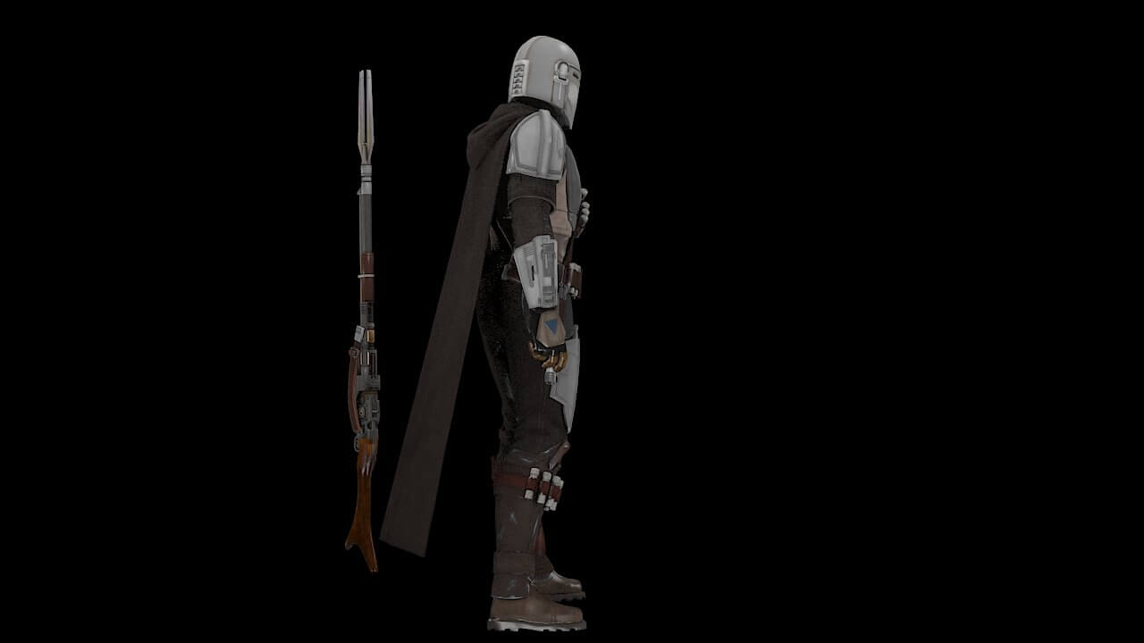 Mandalorian - 3D Model by davedtaylor