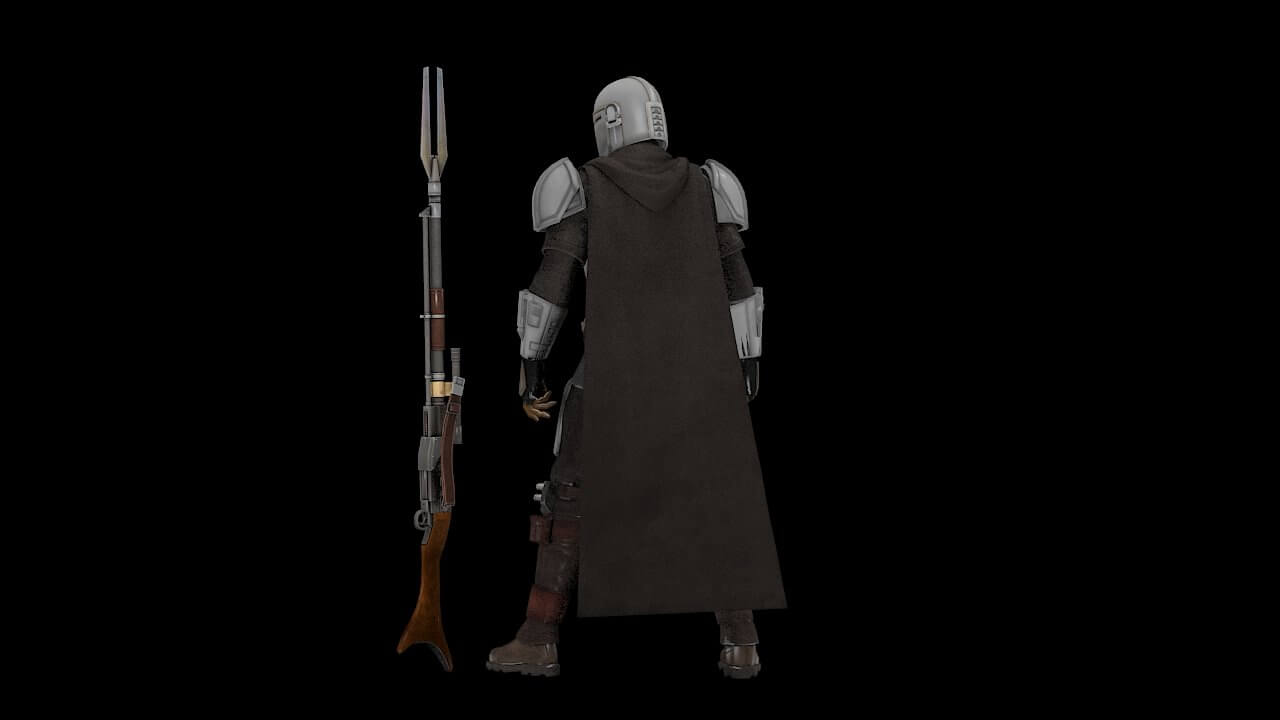 Mandalorian - 3D Model by davedtaylor