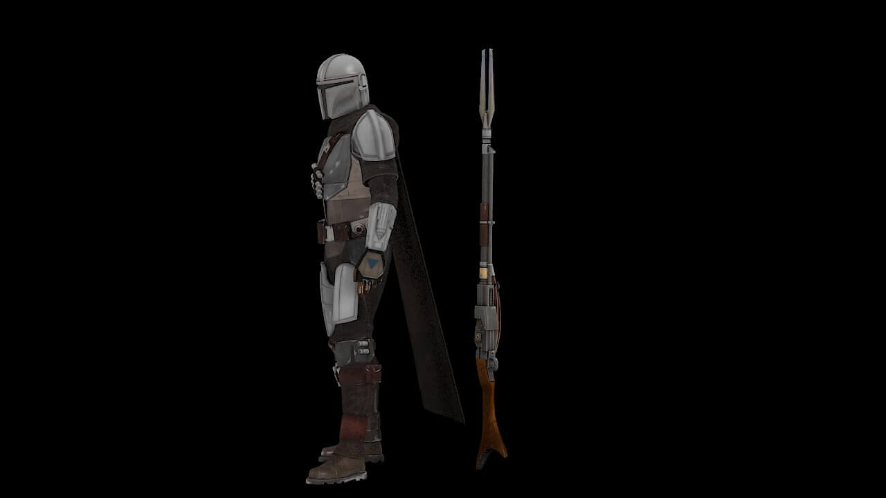 Mandalorian - 3D Model by davedtaylor