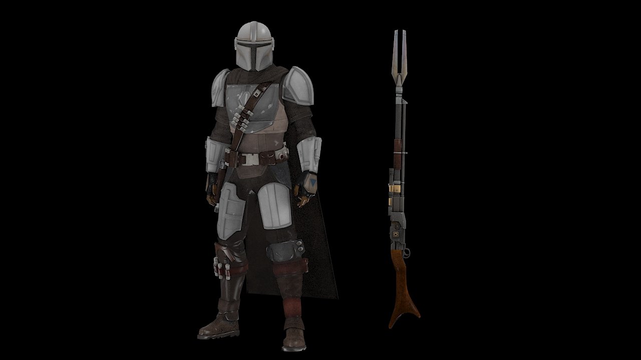 Mandalorian - 3D Model by davedtaylor