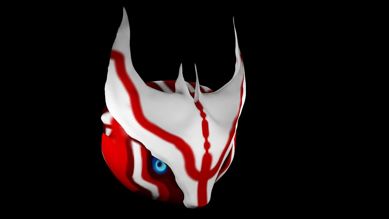 Mask Blood Moon - 3D Model by davedtaylor