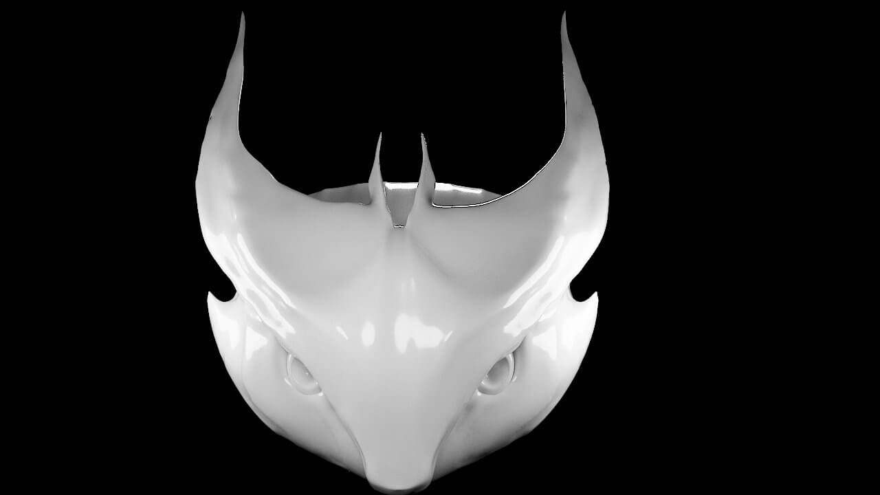 Mask Blood Moon - 3D Model by davedtaylor