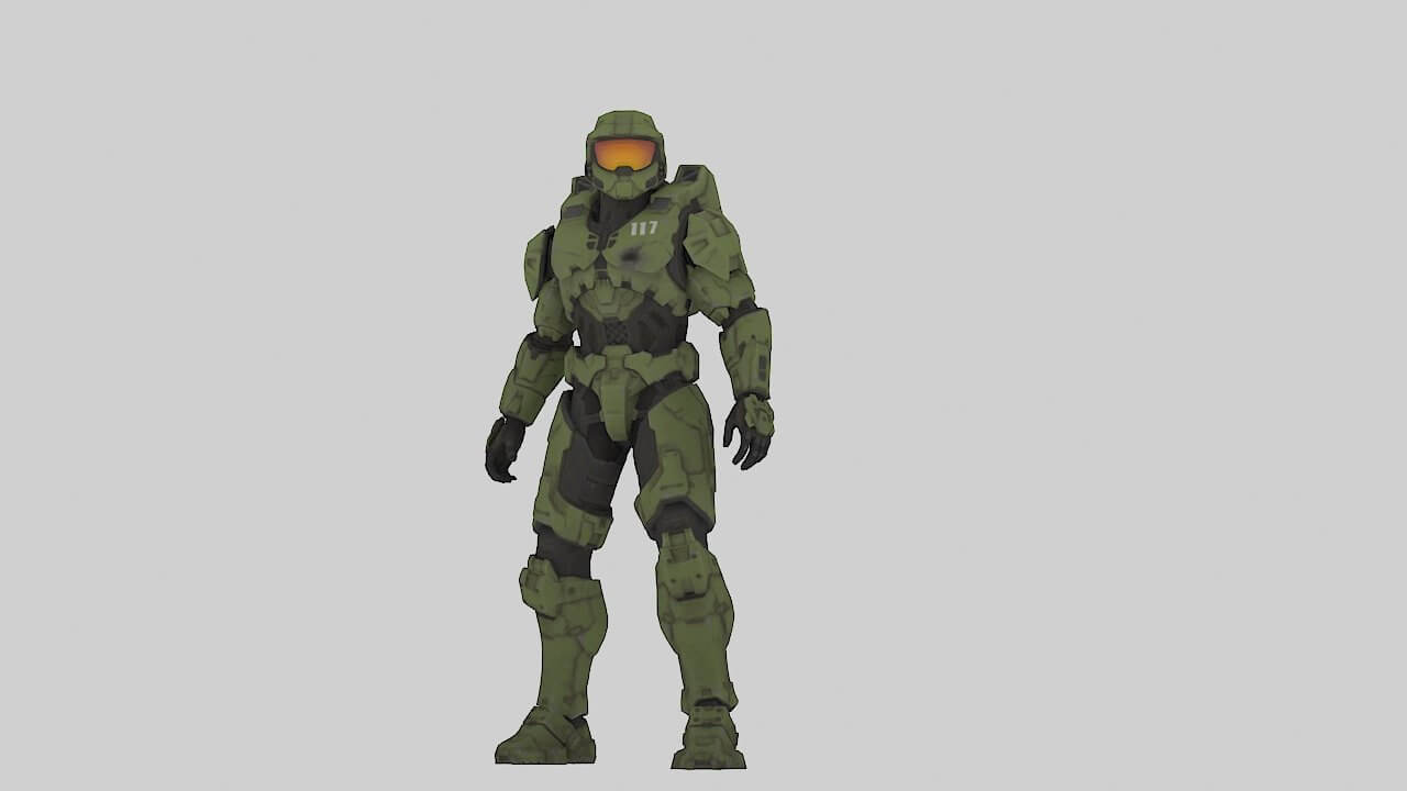 Master Chief - 3D Model by davedtaylor