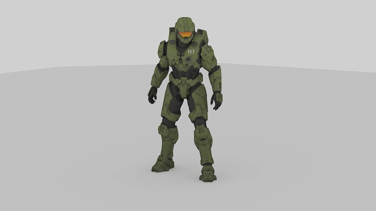 Master Chief - 3D Model by davedtaylor
