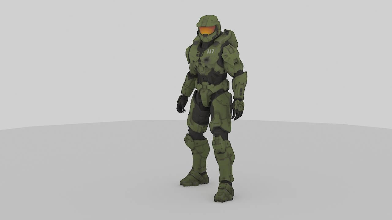 Master Chief - 3D Model by davedtaylor